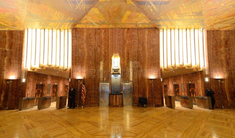 Chrysler Building Lobby editorial photography. Image of deco - 20994567