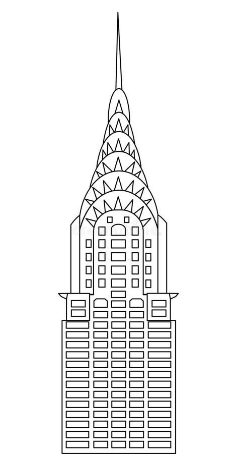Chrysler Building New York Vector Illustration Stock Illustration ...