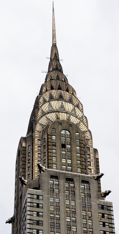 Chrysler Building Spire editorial photography. Image of gray - 6994897