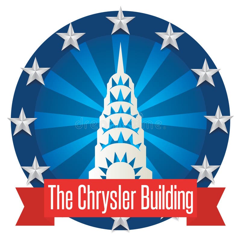 The Chrysler Building. Vector Illustration Decorative Design Editorial ...