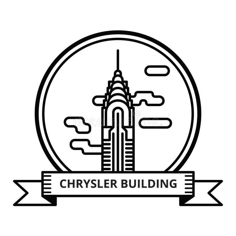 Chrysler Building. Vector Illustration Decorative Design Editorial ...