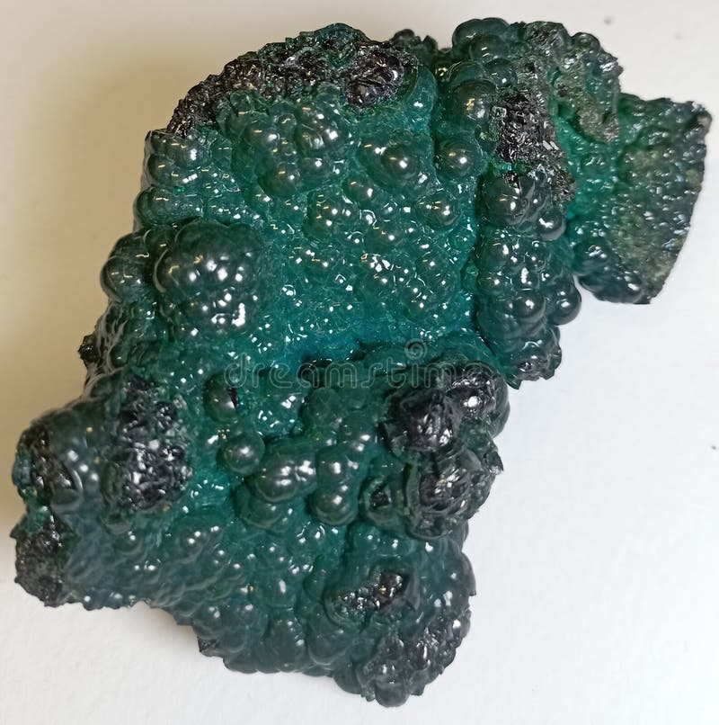 Blue Green Botryoidal Copper Mineral Chrysocolla Stock Photo - Image of ...