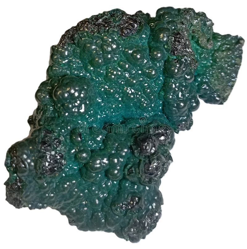 Blue Green Botryoidal Copper Mineral Chrysocolla Stock Image - Image of ...