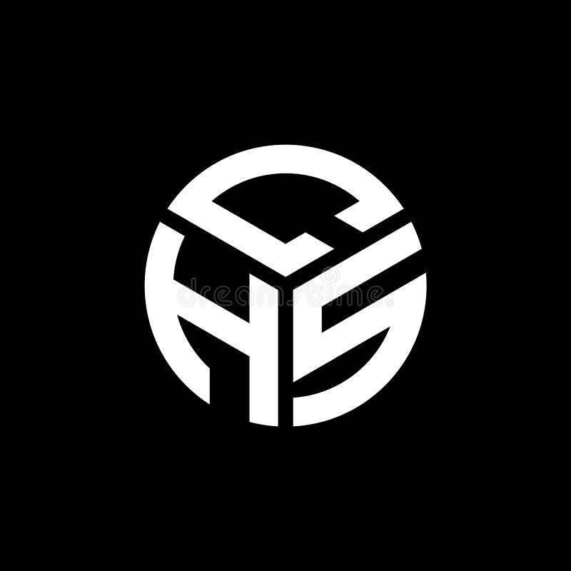 CHS Letter Logo Design on Black Background. CHS Creative Initials ...