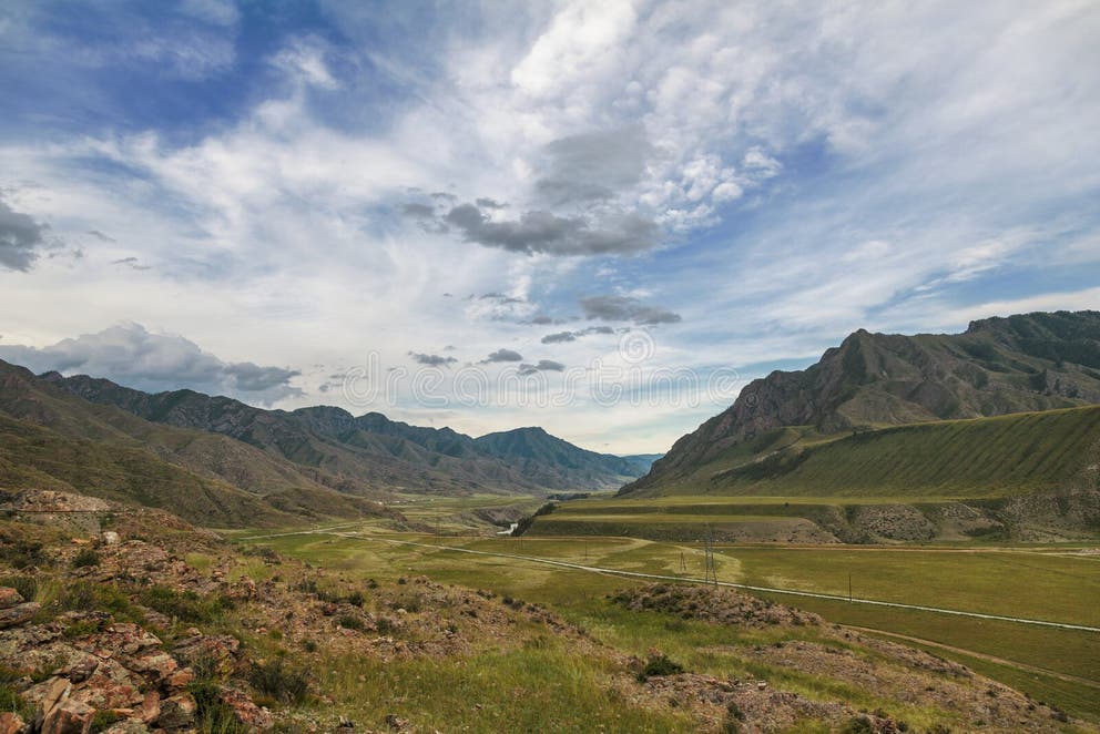 Chu valley stock image. Image of view, beauty, chui, river - 75271497