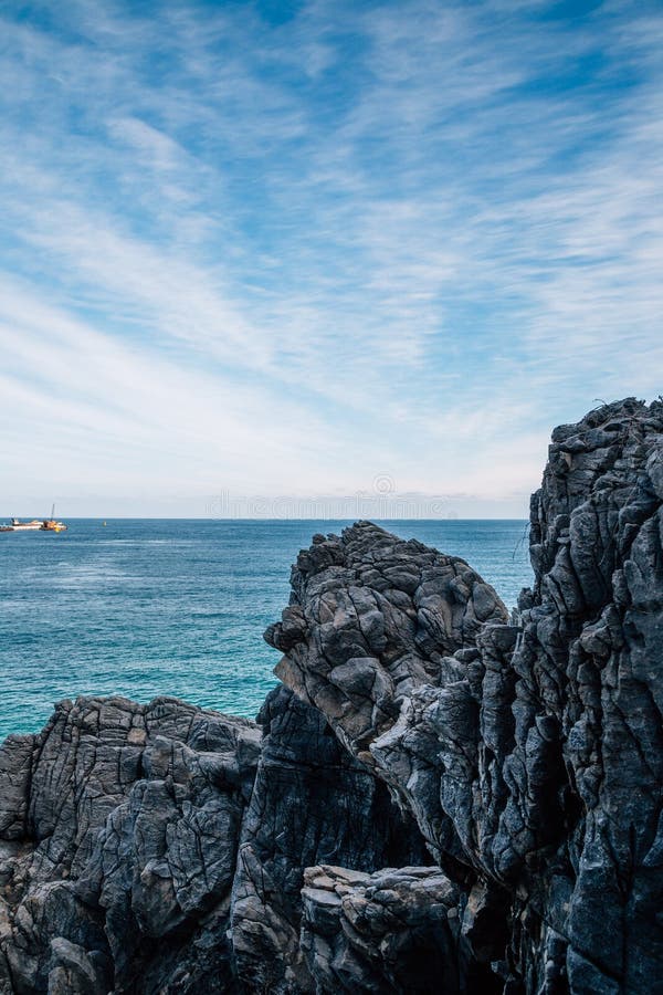 Chuam Beach with Candlestick Rock, Korean Chotdaebawi with Cliffs and ...