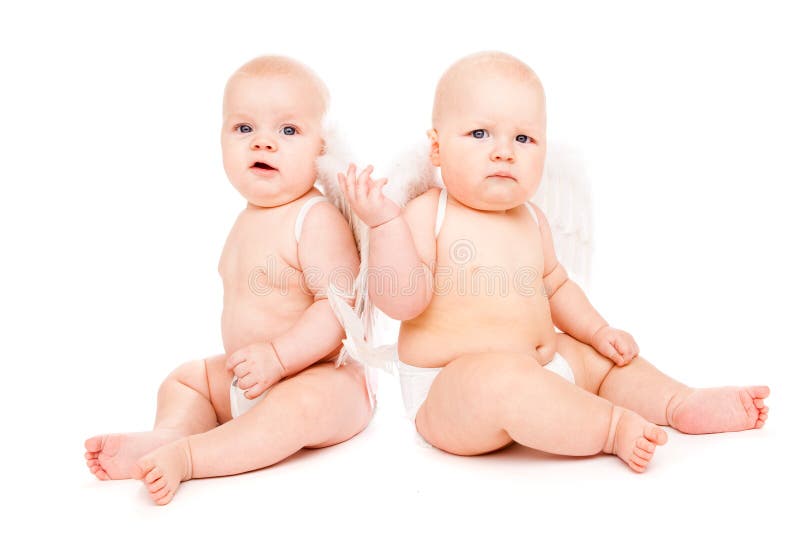 Chubby angels stock image. Image of surprised, girl, childhood - 15517565