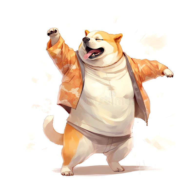 Chubby Dog Dancing Stock Illustrations – 17 Chubby Dog Dancing Stock ...