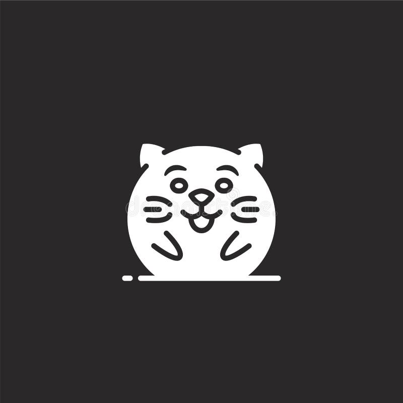 Chubby Icon. Filled Chubby Icon for Website Design and Mobile, App ...