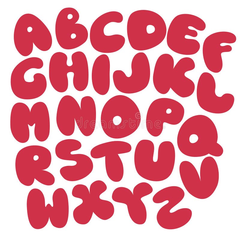 The Chubby Letters Frame. Alphabet for Print and Digital. Children S ...