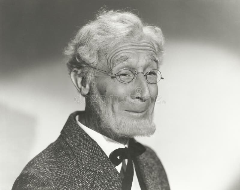 Chuckling to himself stock photo. Image of giggle, elderly - 58627954