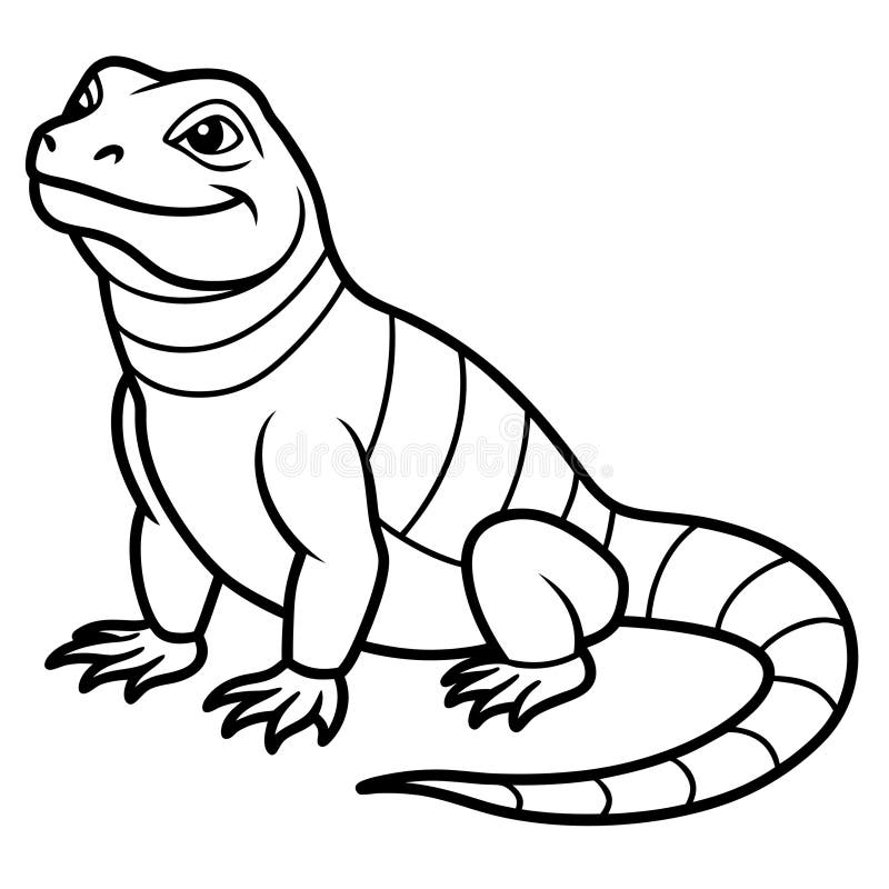 Chuckwalla Iguana Sits Icon Vector Stock Vector - Illustration of icon ...