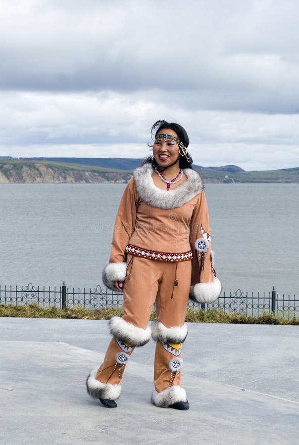 Chukchi woman stock image. Image of list, ethnic, beadwork - 2894883