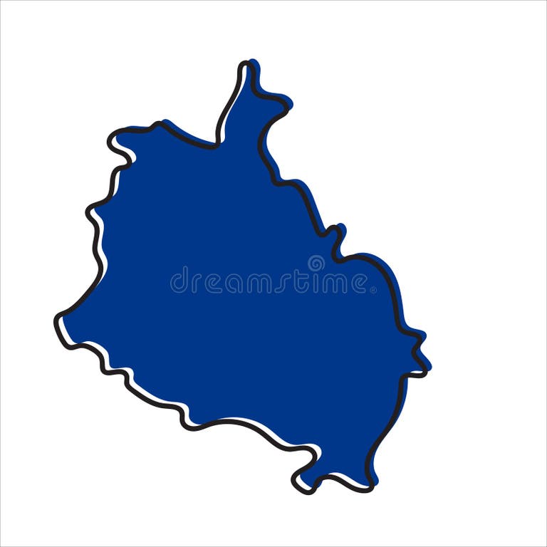 Chukha District of Bhutan Vector Map Illustration Stock Vector ...