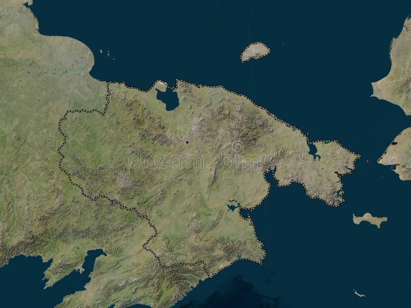 Chukot, Russia. Low-res Satellite. No Legend Stock Illustration ...