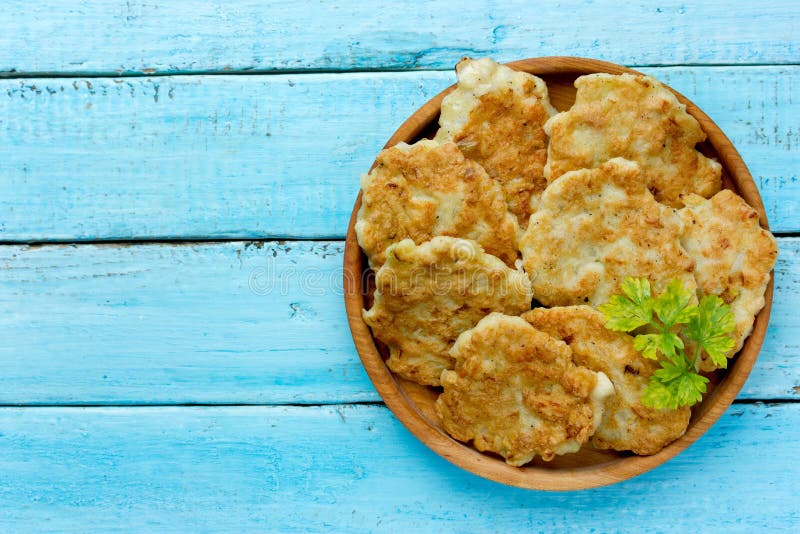 Chuletas Tajadas Pollo, Crepes De La Carne De La Pechuga De Pollo Foto ...