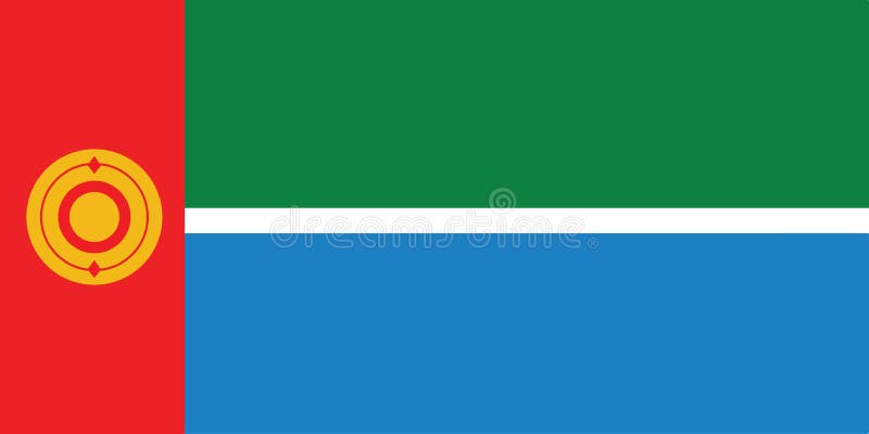 Chulyms Ethnic Flag Vector Icon Stock Vector - Illustration of abstract ...