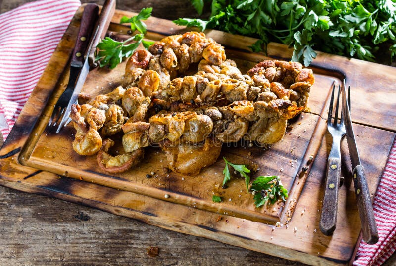 Chunchules Asados Argentina Del Chileno Foto de archivo - Imagen de ...