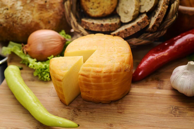 Chunk of Fresh Natural Cheese Stock Photo - Image of delicious, kinds ...