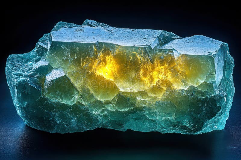A Chunk of Natural Uranium Mineral Like Uraninite, Showcasing Its Raw ...