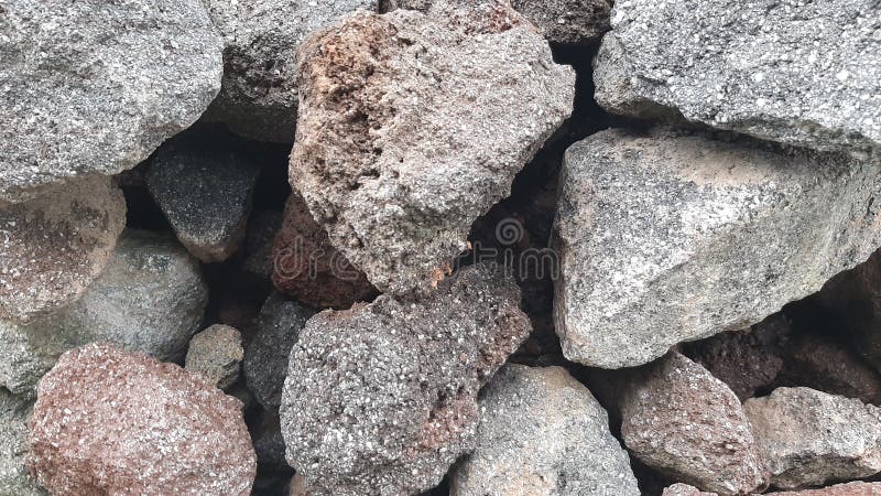 Chunks of Cement Gray Stone for a Textured Background Stock Image ...