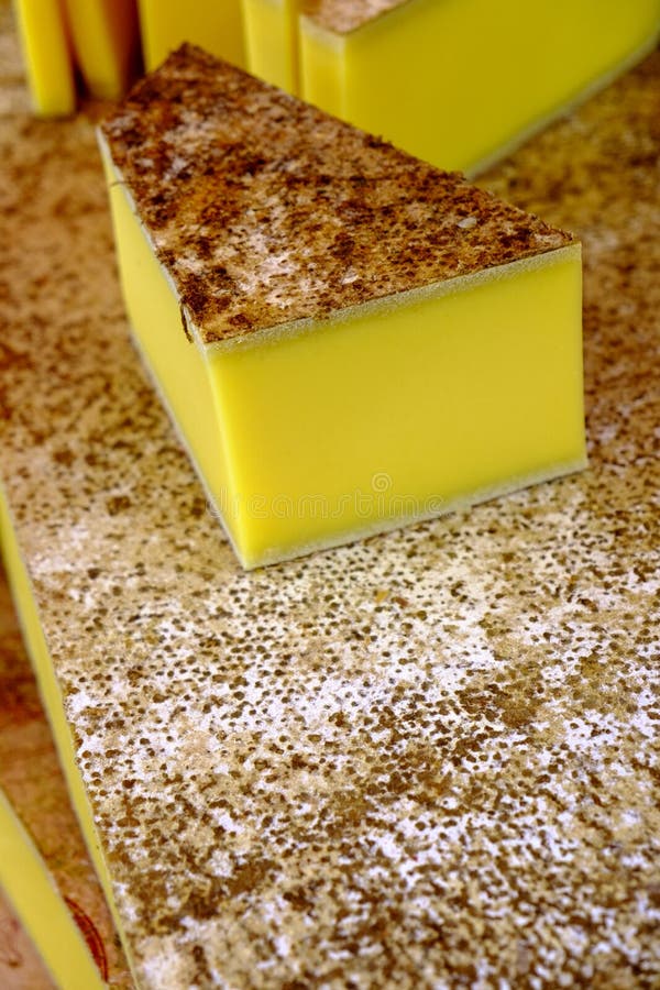 Chunks of Cheese with Hard Casing Stock Image - Image of life, high ...