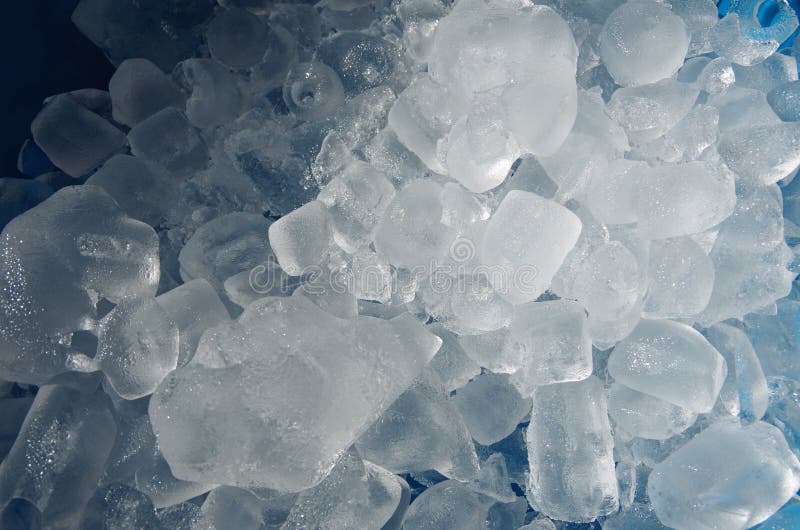 Chunks of Frozen Iced Cubes Stock Photo - Image of refreshment, objects ...