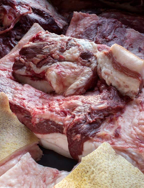 Chunks of pork stock image. Image of preparation, lots - 46754671