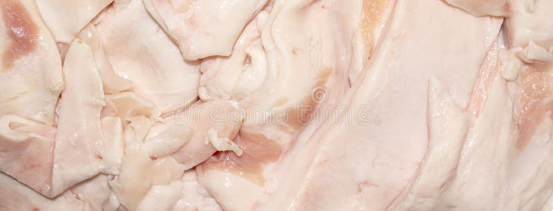 Chunks of Raw Lard.Pork Fat Background Top View Stock Image - Image of ...