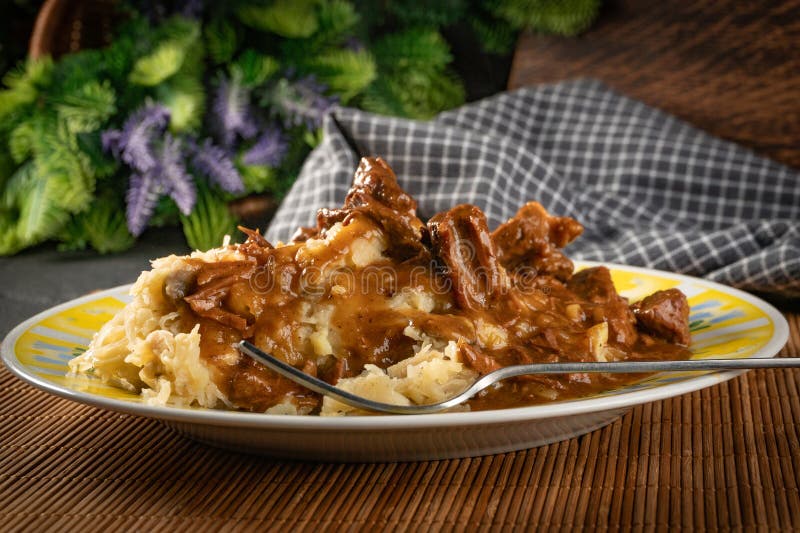 Chunky Beef Stew with Savory Sauce Stock Photo - Image of stew, meal ...