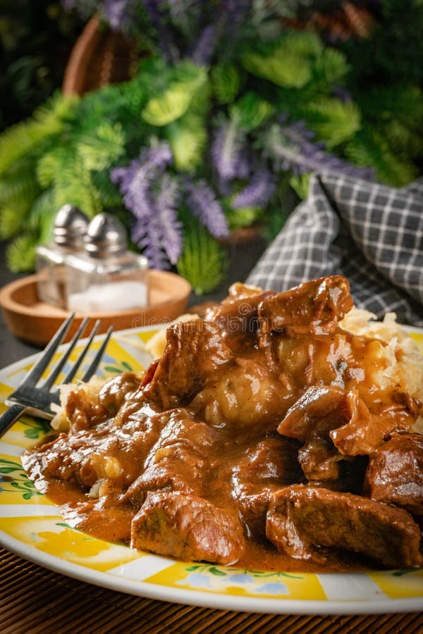 Chunky Beef Stew with Savory Sauce Stock Image - Image of brown, chunky ...