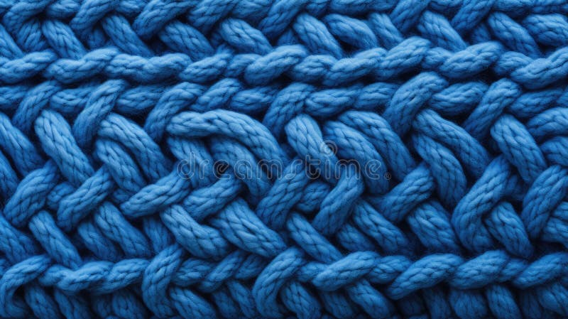 Chunky blue yarn texture stock illustration. Illustration of patterns ...