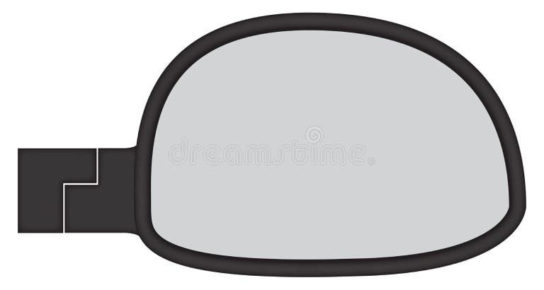 Chunky Car Side Mirror stock illustration. Illustration of vehicle ...