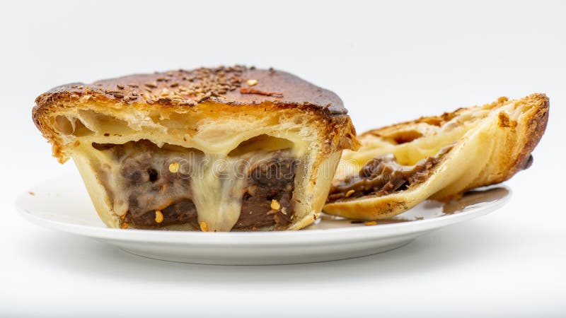 Chunky Chilli and Cheese Pie Stock Photo - Image of homemade, golden ...