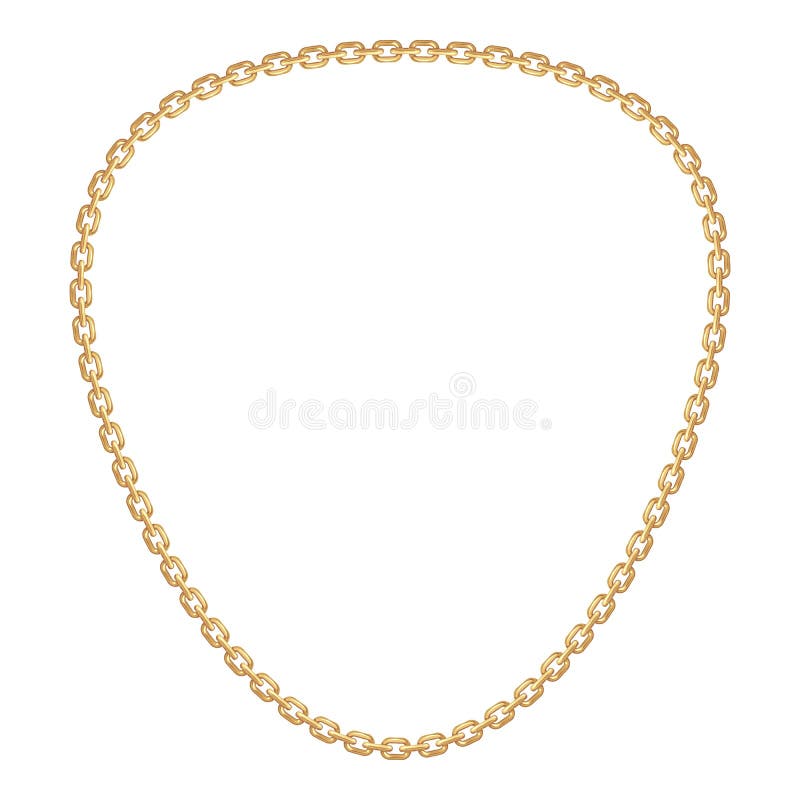 Chunky Golden Chain Icon, Cartoon Style Stock Vector - Illustration of ...