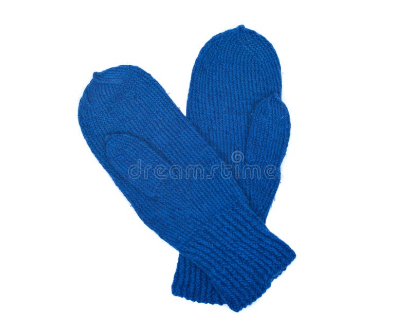 Chunky knit wool mittens stock photo. Image of textile - 78281372