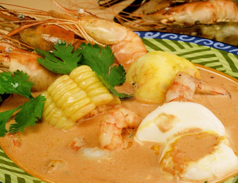 Chupe De Camarones, Peruvian Shrimp Chowder Stock Photo - Image of ...