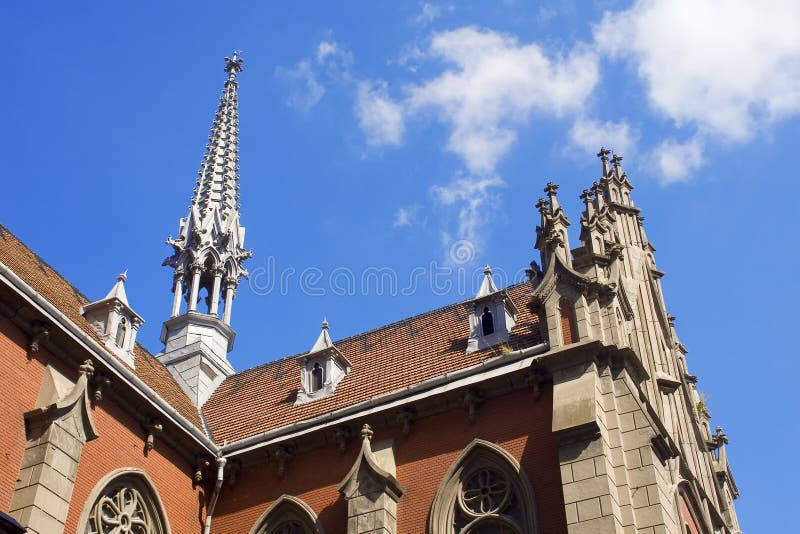 Geometry in Ancient Architecture Stock Image - Image of kiev, catholic ...