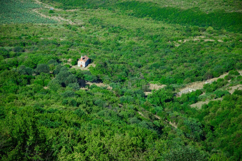 Church in the Alazan Valley Stock Image - Image of alazan, green: 65924351