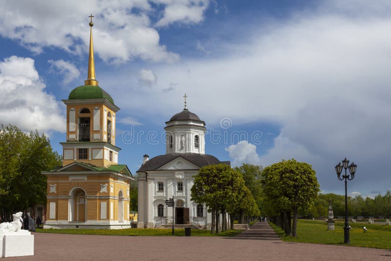 Church of the All-Merciful Savior in Kuskovo, Moscow Stock Image ...