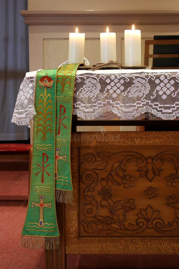 Catholic Priest Facing Altar Stock Image - Image of mass, ceremony: 1911845