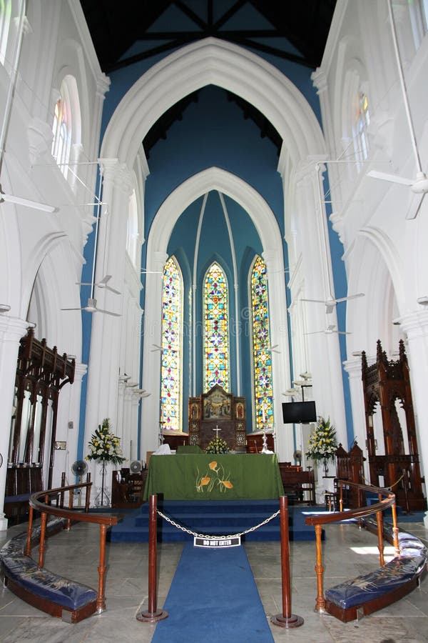Church altar stock photo. Image of candles, fence, adornments - 16746500