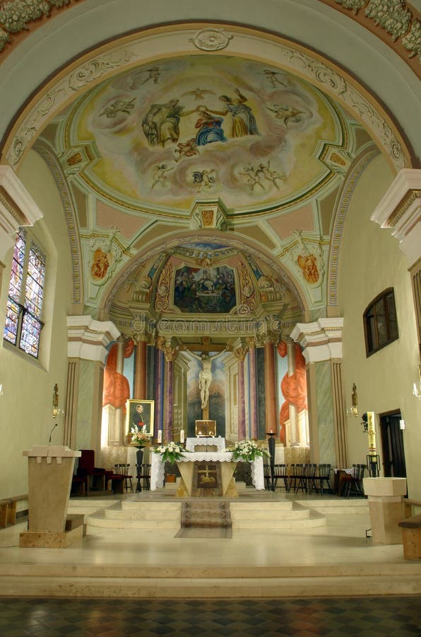 Church altar stock photo. Image of confession, spiritual - 190575214