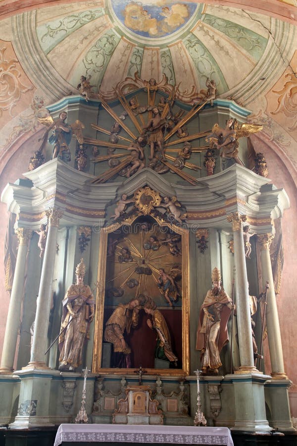 Church altar editorial stock image. Image of religious - 190576239