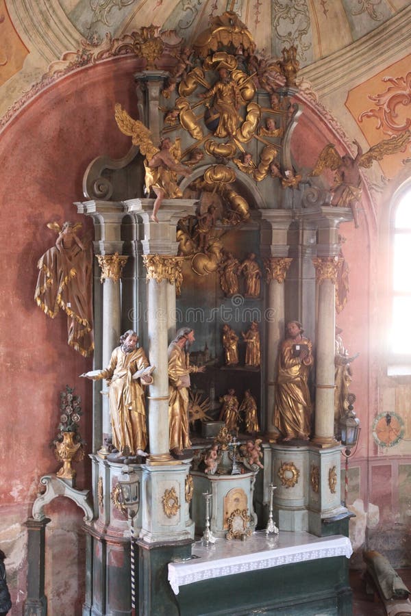 Church altar stock image. Image of gold, tabernacle - 190580079