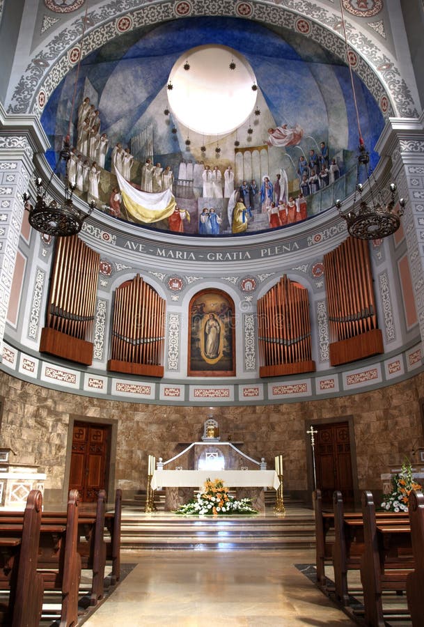 Modern church interior stock photo. Image of europe, contemporary ...