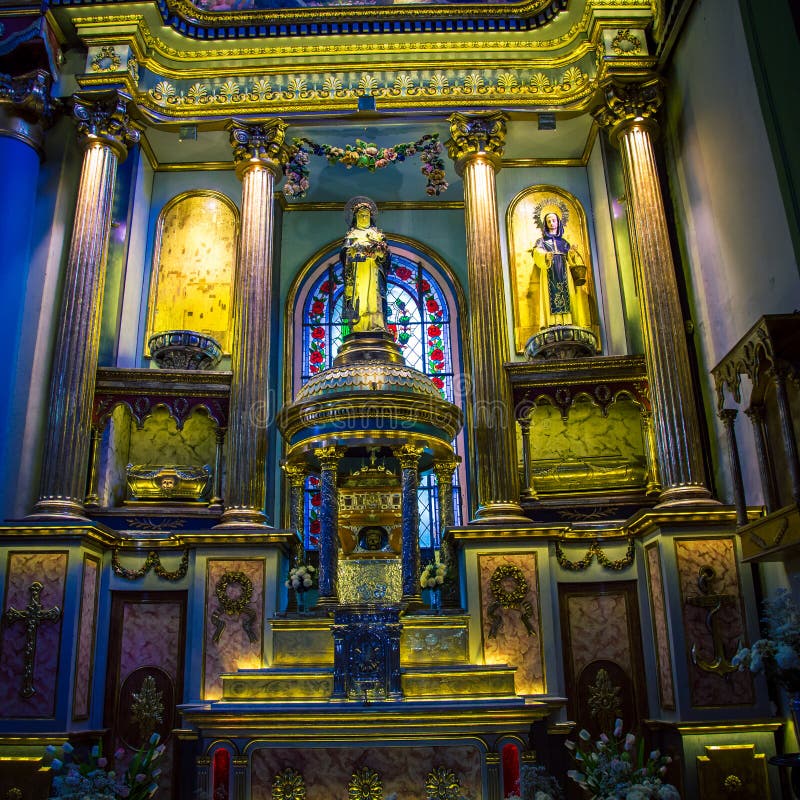 Church alter lima stock photo. Image of inside, cross - 103745028