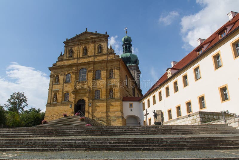 Church in Amberg stock photo. Image of lamp, cobblestone - 44506520