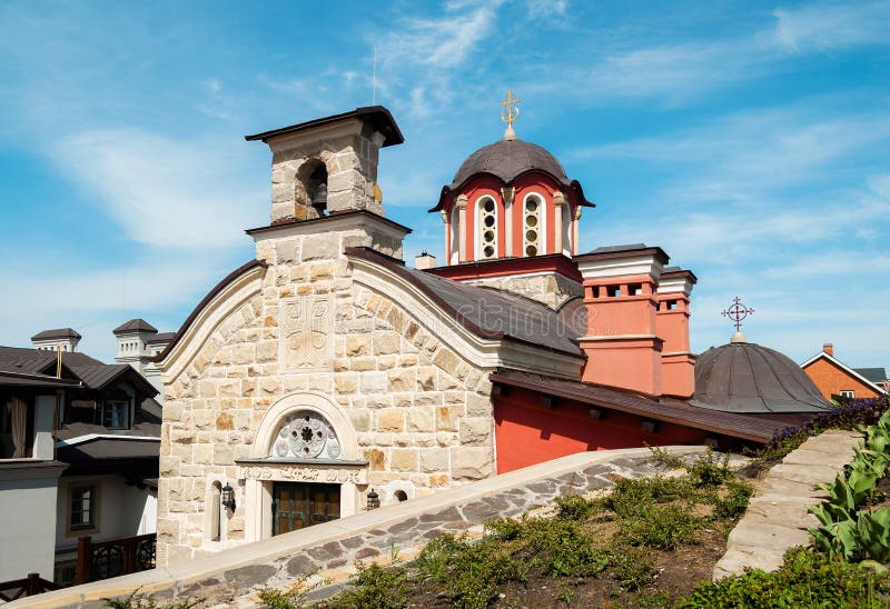 Church in Athos Style in Kyiv Stock Image - Image of cityscape, kiev ...