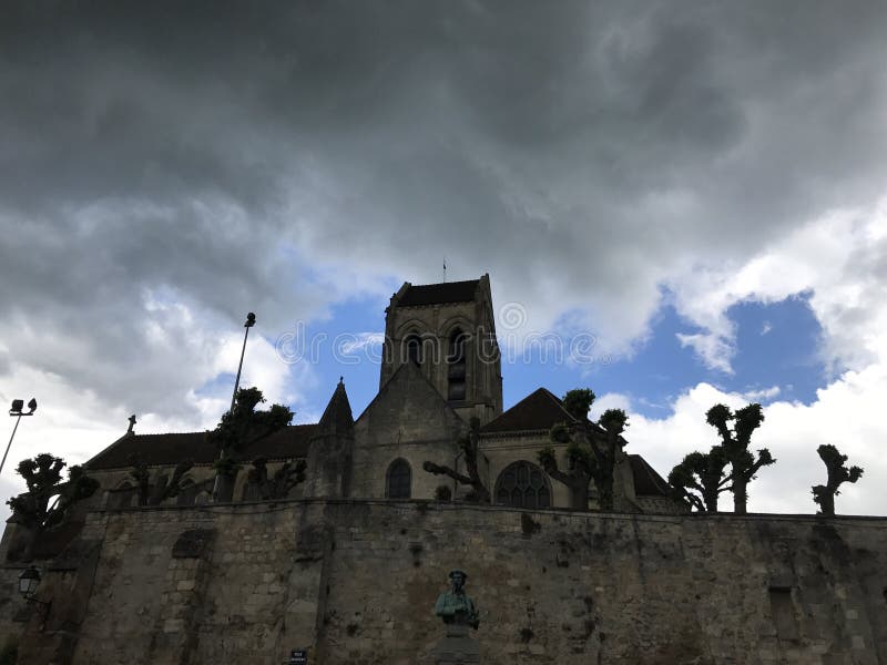 The Church at Auvers stock photo. Image of auvers, painted - 98322320